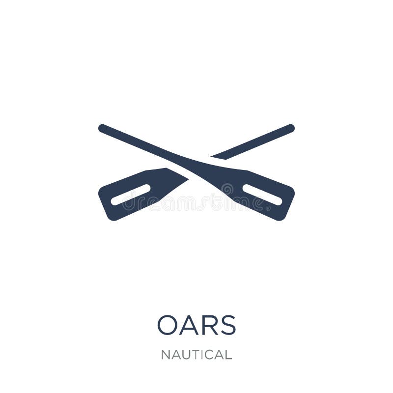 Oars Icon. Trendy Oars Logo Concept on White Background from Nau Stock ...