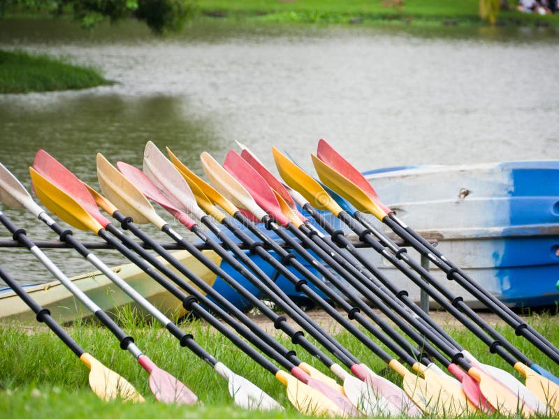 Oars in a row stock photo. Image of vacation, lifestyle - 21234828