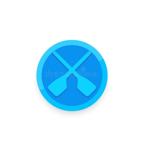 Oars, rowing vector logo stock vector. Illustration of pair - 133114306