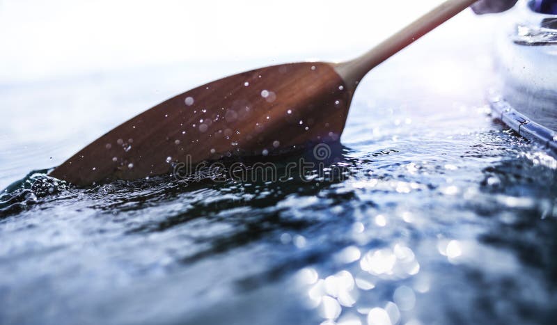 Oars Splashing in Fresh Water Paddle Stock Image - Image of splashing ...