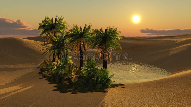 Oasis in the desert stock photo. Image of expedition - 11283202