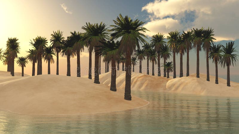 Oasis in the desert stock photo. Image of expedition - 11283202