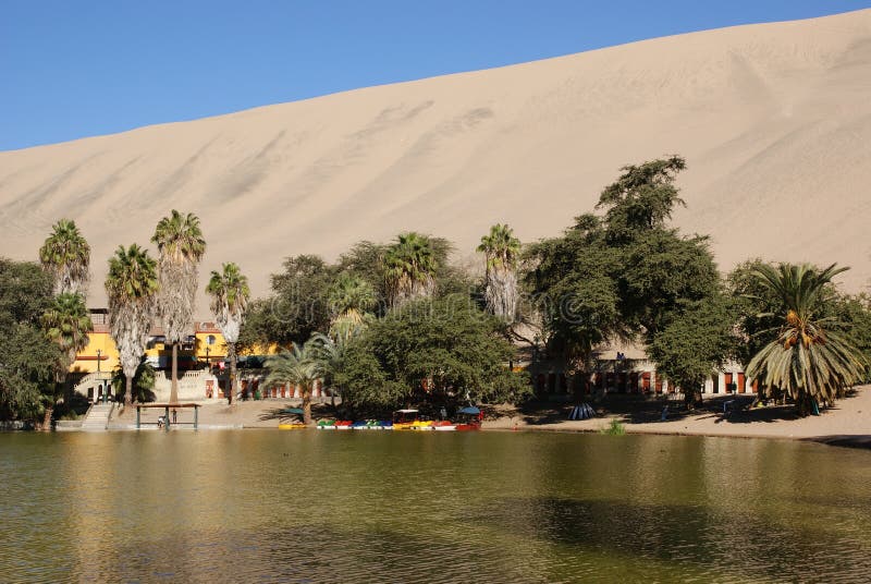 Oasis of Huacachina, Peru stock image. Image of sand - 22749903