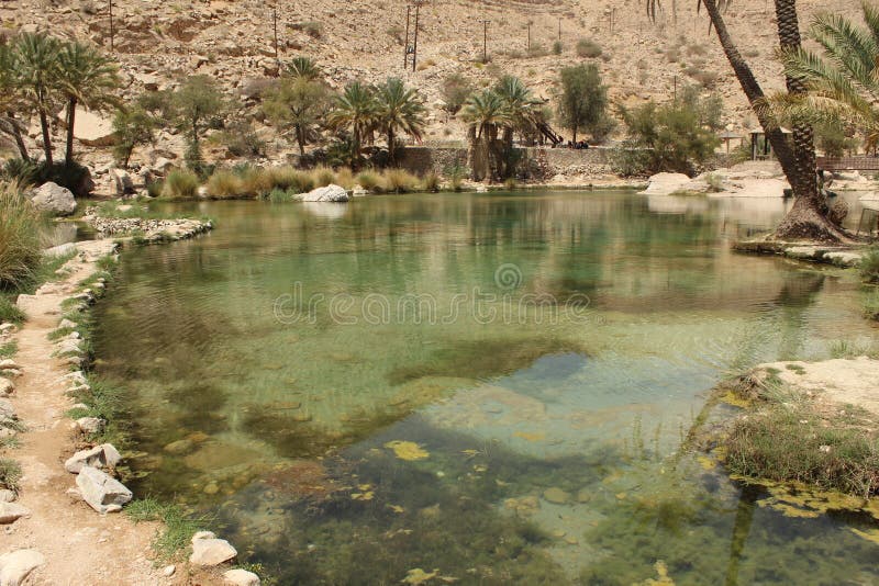 Oasis stock image. Image of oasis, peace, palm, oman - 89903805