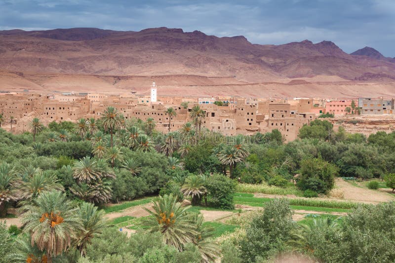 Oasis of Tinerhir Near Todra Gorge in Morocco Stock Image - Image of ...