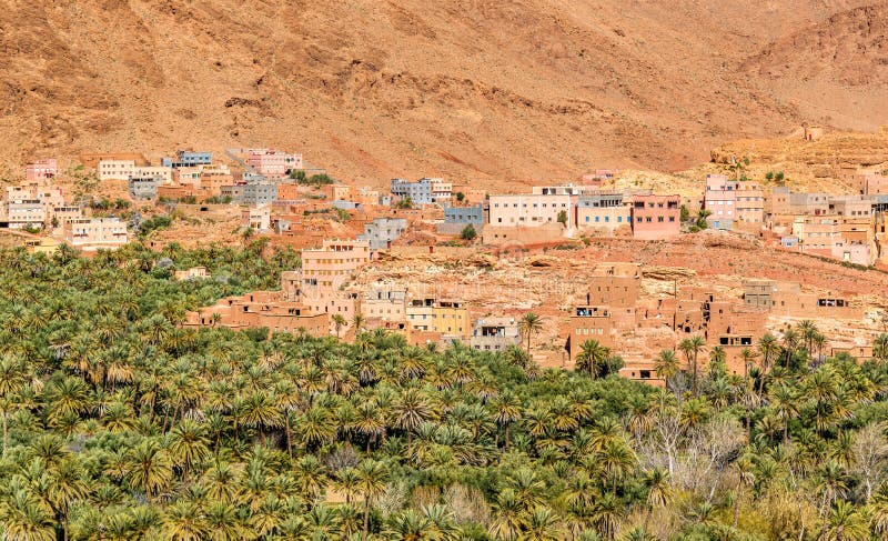 Oasis of the Todra River at Tinghir, Morocco Stock Photo - Image of ...