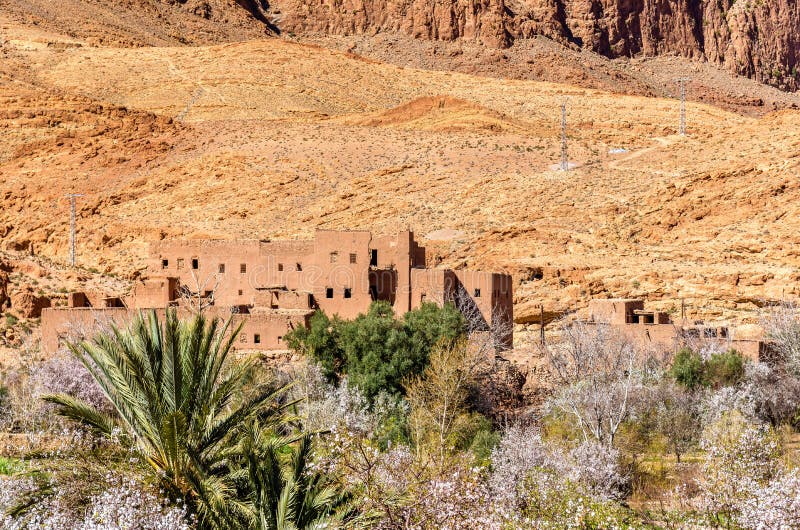 Oasis of the Todra River at Tinghir, Morocco Stock Image - Image of ...