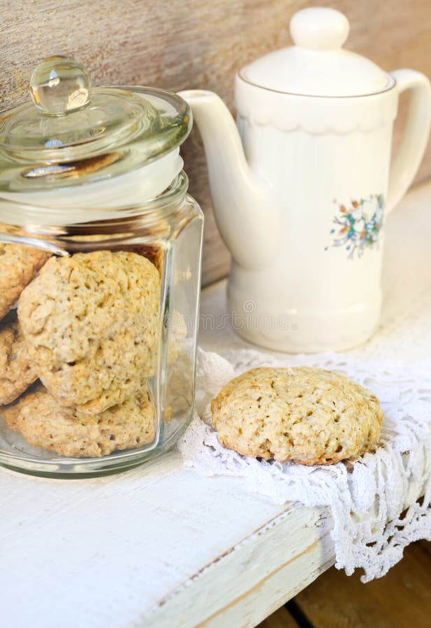 Oat and bran cookies stock photo. Image of healthy, cookies - 34020290