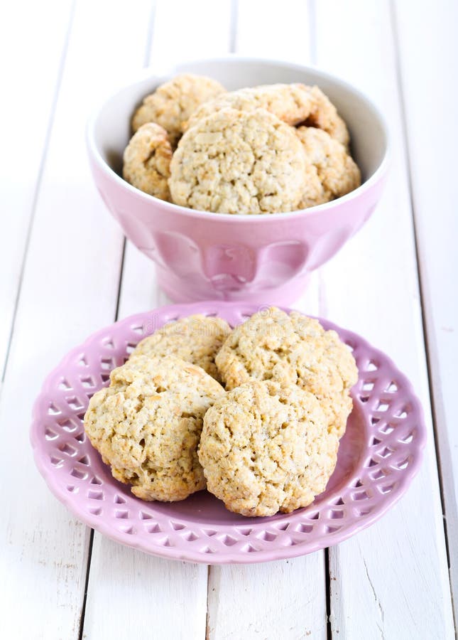 Oat bran cookies stock photo. Image of oatmeal, sweet - 41356498