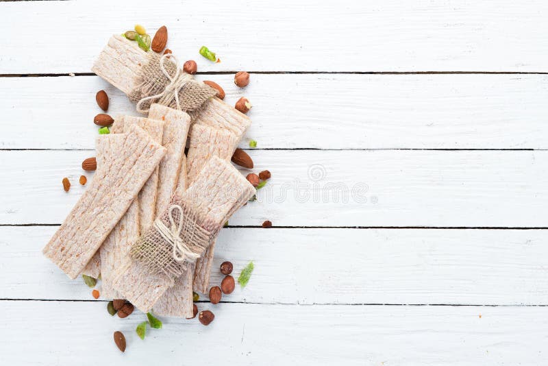 Oat Cereal Bars. Healthy Snacks. Top View Stock Photo - Image of diet ...