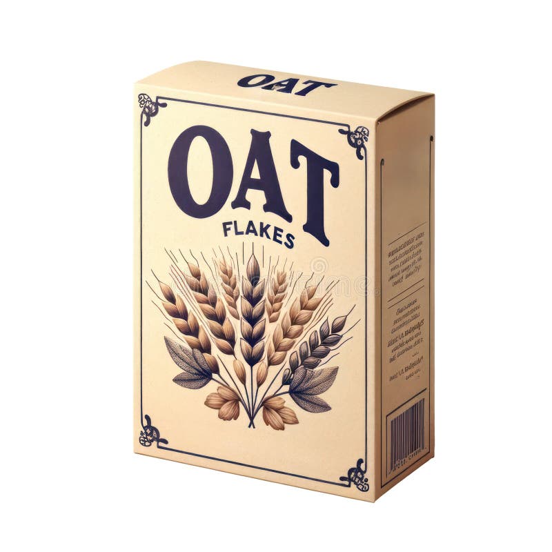 Corn Flakes Package Box Isolated on White Transparent Background Stock ...