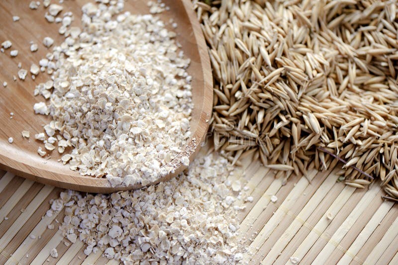 Oat flakes and seeds stock photo. Image of oatmeal, dining - 30734610