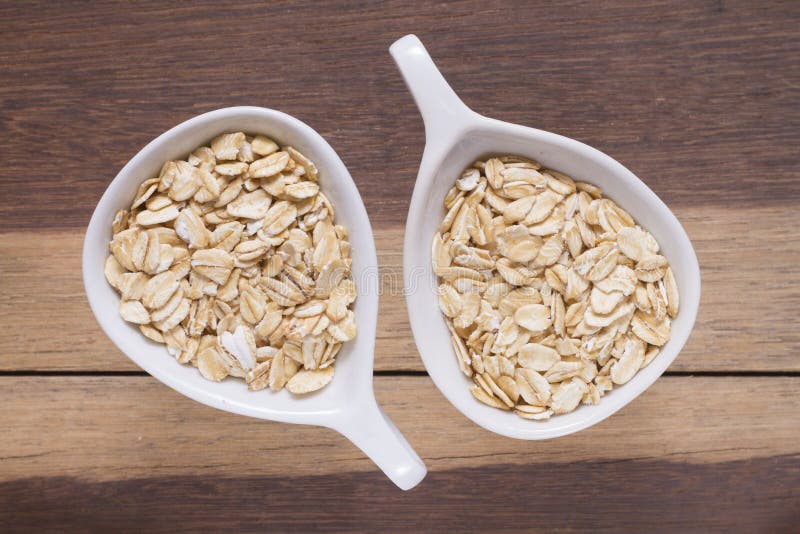 Oat flakes on table stock photo. Image of agriculture - 108648244