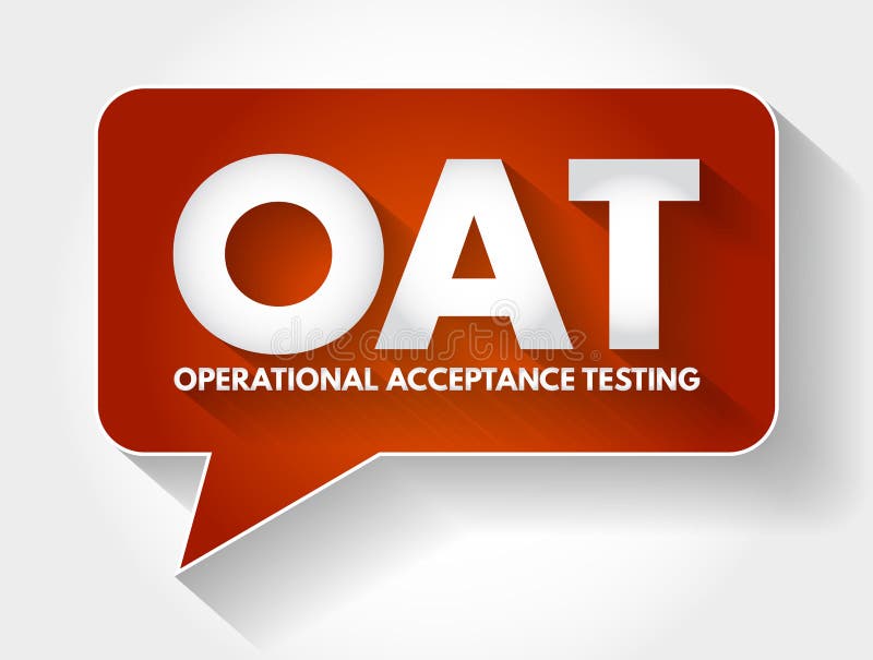 OAT - Operational Acceptance Testing Stock Illustration - Illustration ...