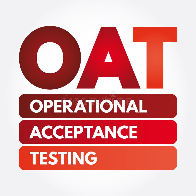 OAT - Operational Acceptance Testing Acronym Stock Illustration ...