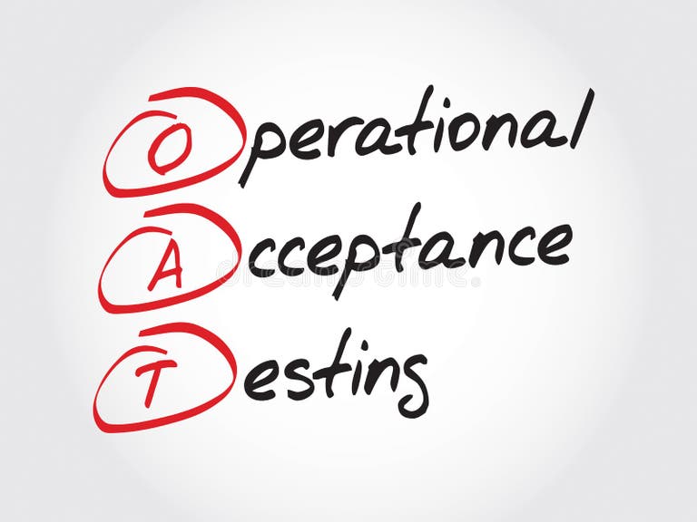 OAT Operational Acceptance Testing Stock Illustration - Illustration of ...