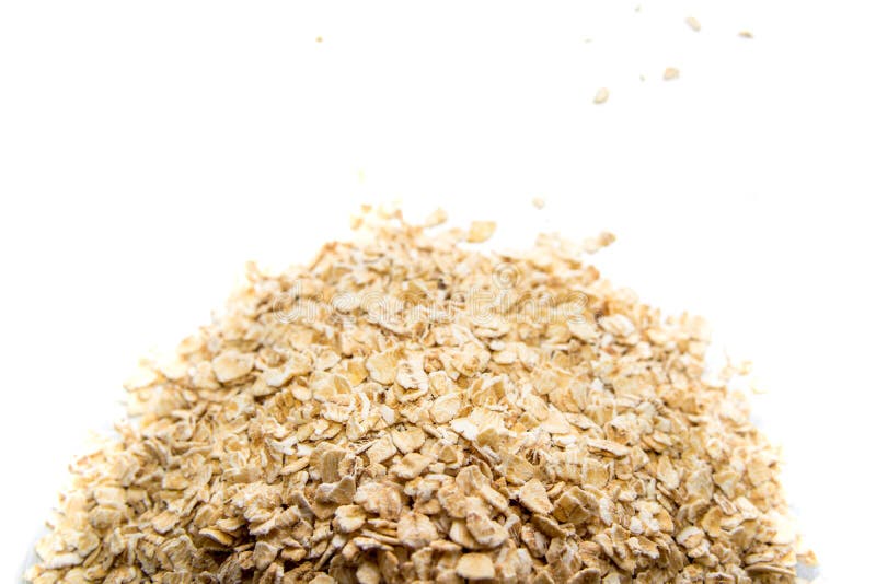 Oat Texture on White Background Stock Photo - Image of meal, flakes ...