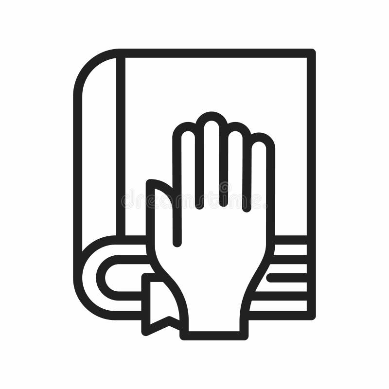 Oath icon vector image. stock vector. Illustration of outline - 327754593
