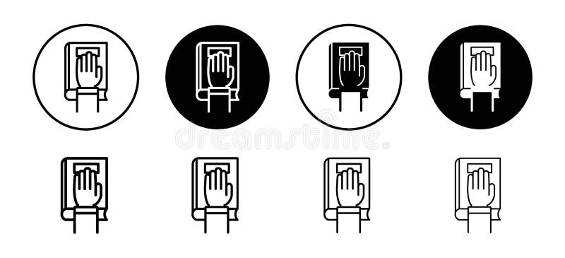 Oath Icon Vector Set Collection for Web Stock Vector - Illustration of ...