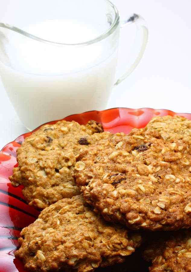 Oatmeal cookies (vertical) stock photo. Image of brown - 7679924