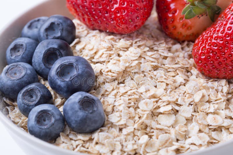 Oatmeal with fresh fruit stock photo. Image of background - 113577800