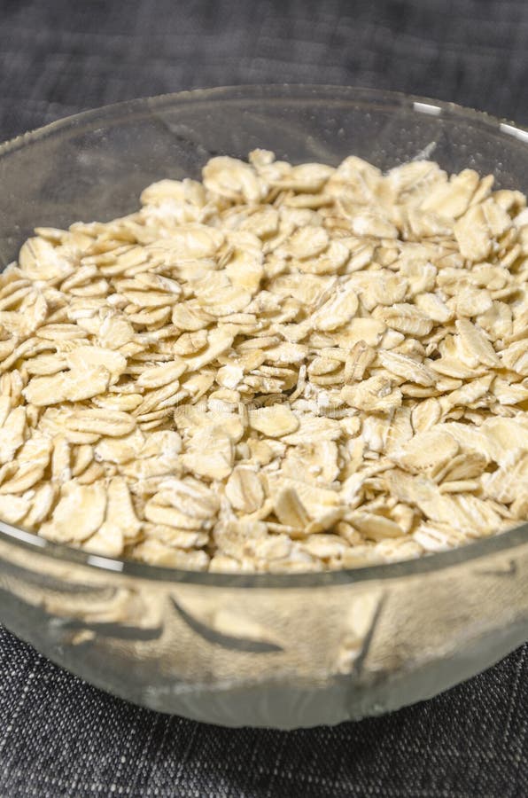 Oatmeal Scattered on the Trencher Stock Photo - Image of muesli ...