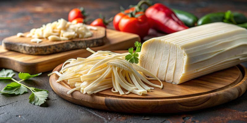 Oaxaca Cheese Quesillo Mexican String Cheese AI-Generated Content Stock ...