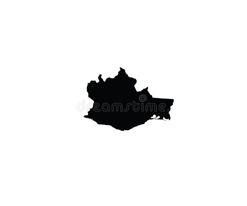 Oaxaca Map Mexico State Shape Stock Vector - Illustration of oaxaca ...