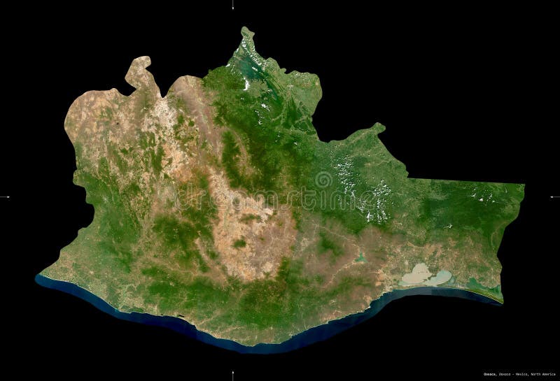 Location of Oaxaca, State of Mexico,. Satellite Stock Illustration ...