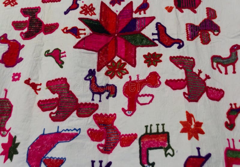 Hand Made Textile Pieces in Textile Museum of Oaxaca Editorial Image ...