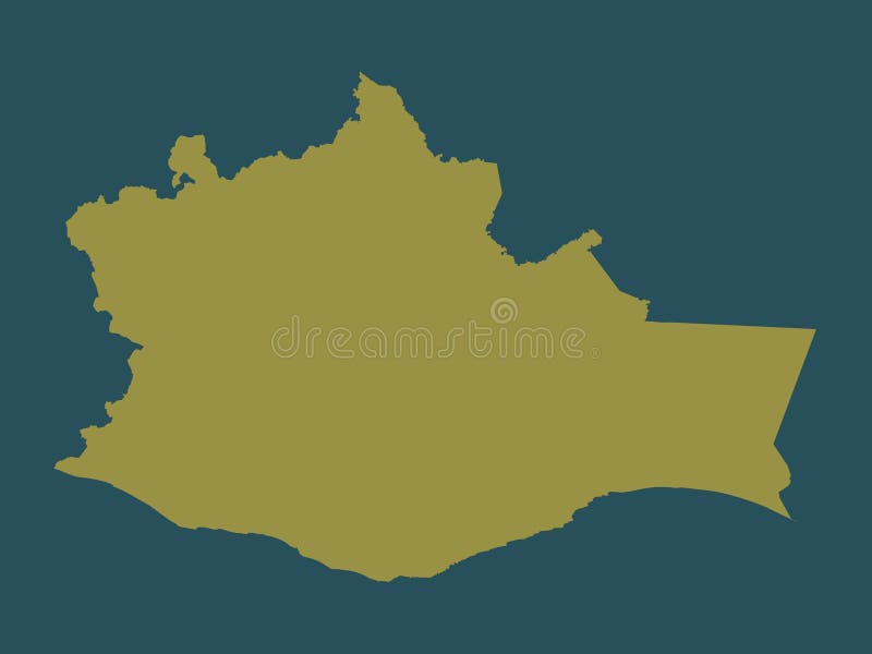 Oaxaca Outline Map Mexico State Stock Vector - Illustration of isolated ...