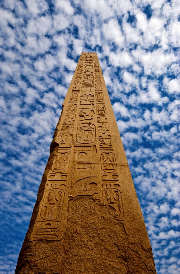 Obélisque Au Temple De Luxor En Egypte. Image stock - Image du histoire ...