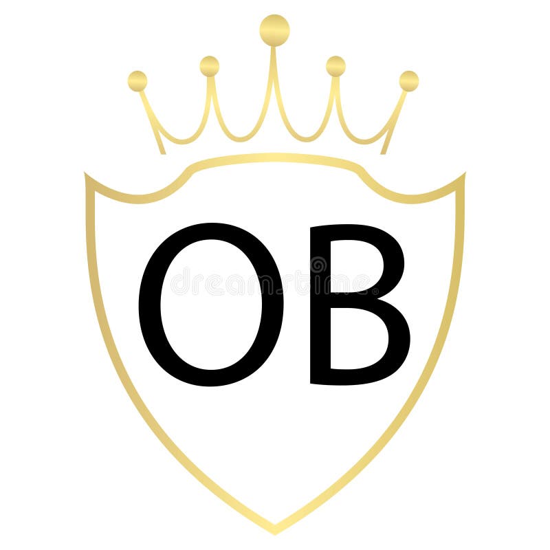 OB Letter Logo Design with Simple Style Stock Vector - Illustration of ...