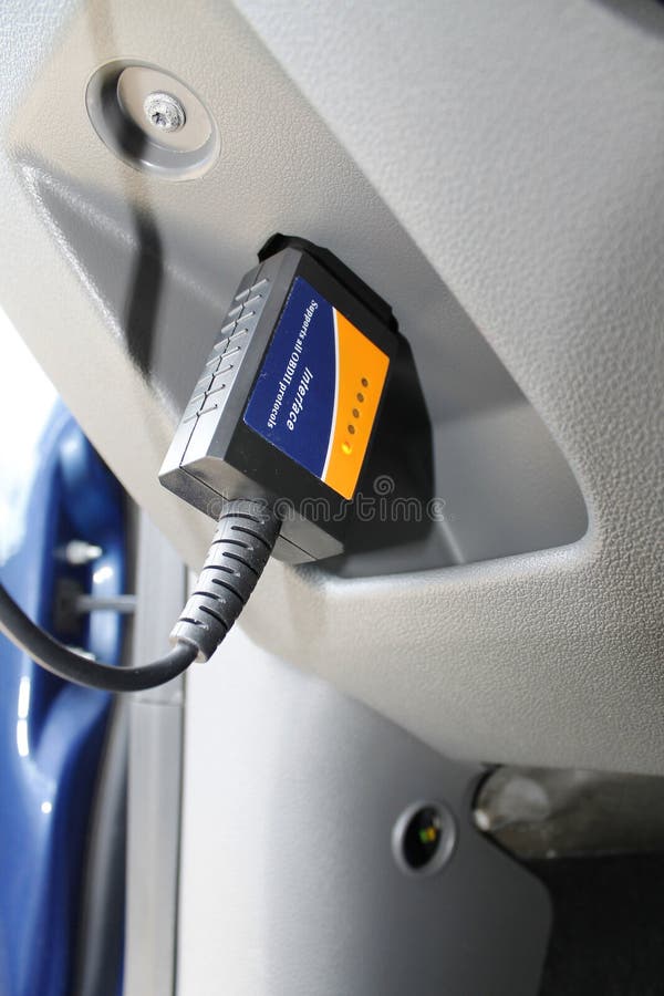 OBD2 Car Tester Interface Connected Dashboard Stock Photo - Image of ...