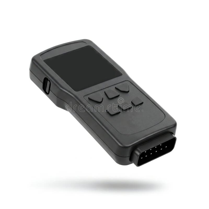 OBD2 Diagnostic Scanner with Bluetooth Stock Illustration ...