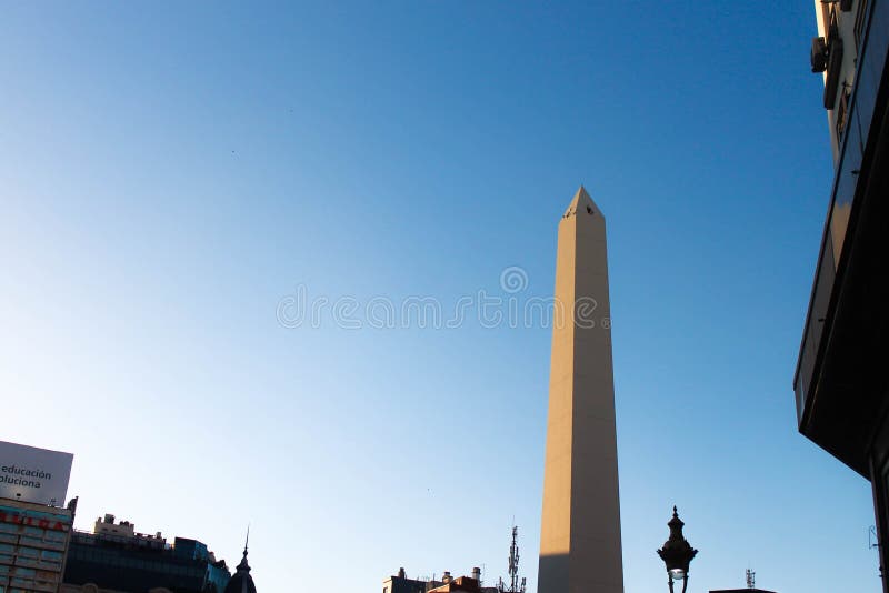 Obelisco Buenos Aires Obelisk Sign Icon Plaza Capital Stock Photo ...