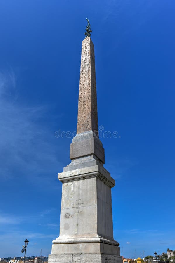 Obelisco De Sallustian - Roma, Italia Foto de archivo - Imagen de ...