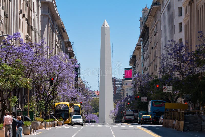 El Obelisco - Buenos Aires, La Argentina En La Noche Imagen editorial ...