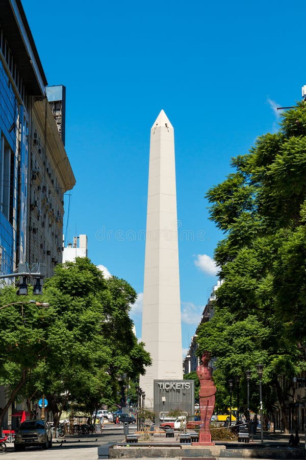 Obelisco (obelisco), Buenos Aires La Argentina Foto de archivo ...