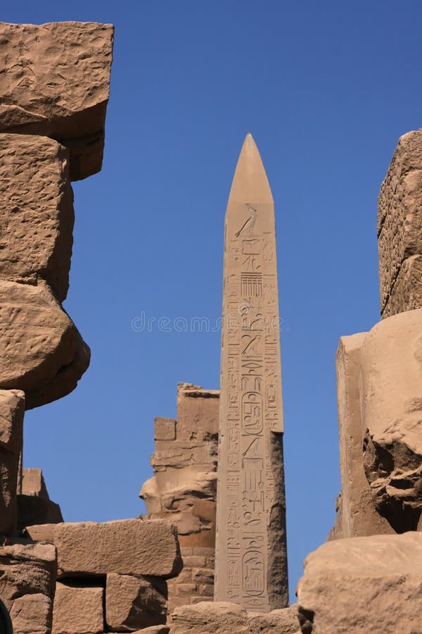 Obelisk stock photo. Image of ruins, karnak, wonder, straight - 17111976