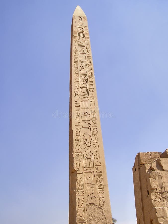 Obelisk stock photo. Image of historical, karnak, archaeology - 282964