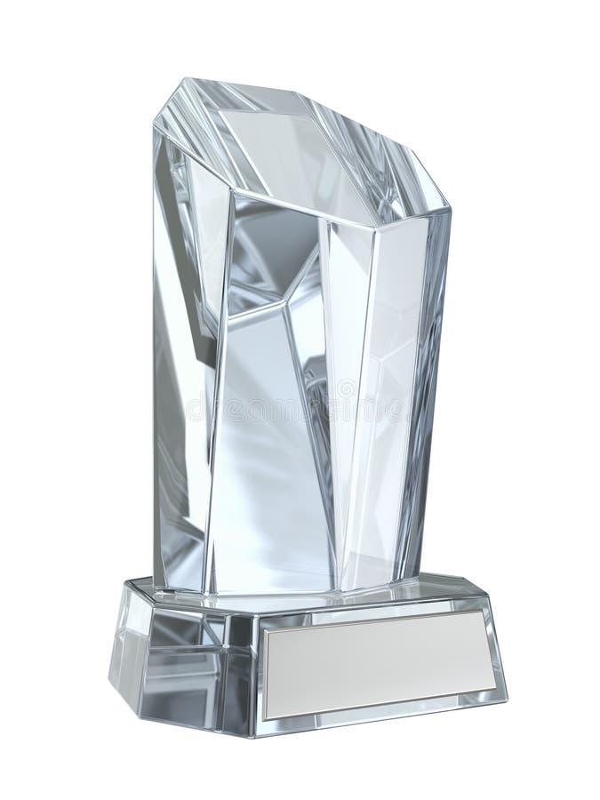 Crystal Trophy 3d Model Mockup Stock Illustration - Illustration of ...