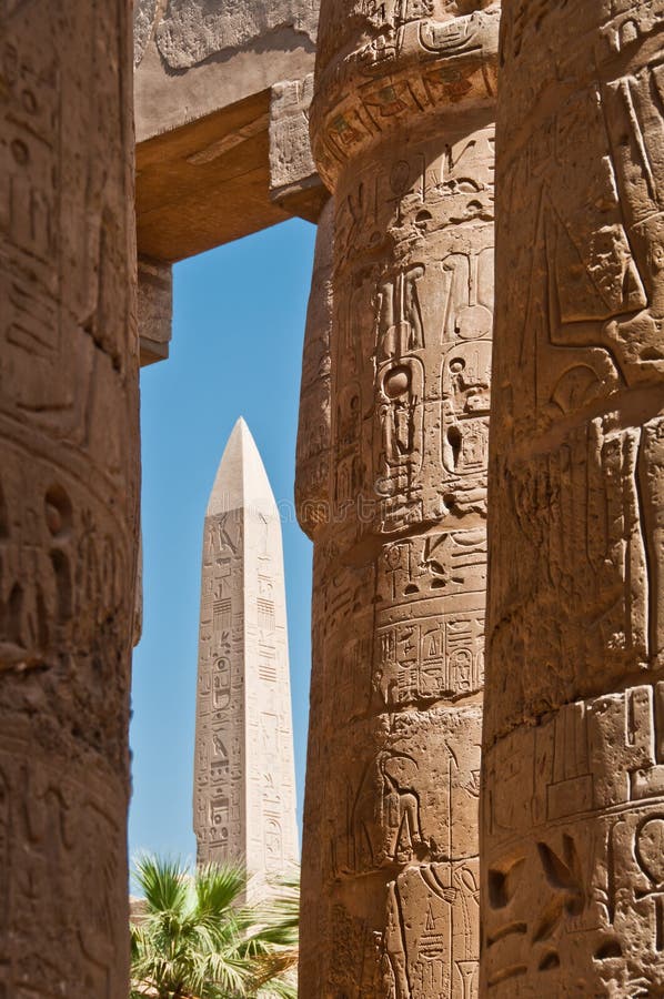 Obelisk in Karnak stock photo. Image of hieroglyph, famous - 17173146