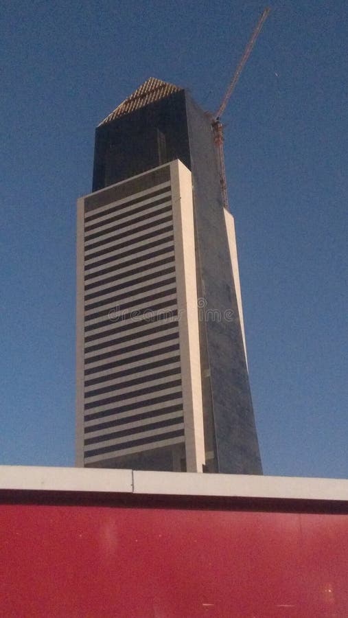 Obelisk like skyscraper stock image. Image of dubai - 131171353