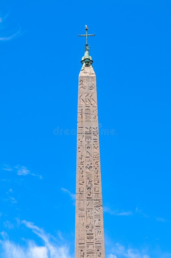 Obelisk in Rome, Italy stock image. Image of history - 96880511