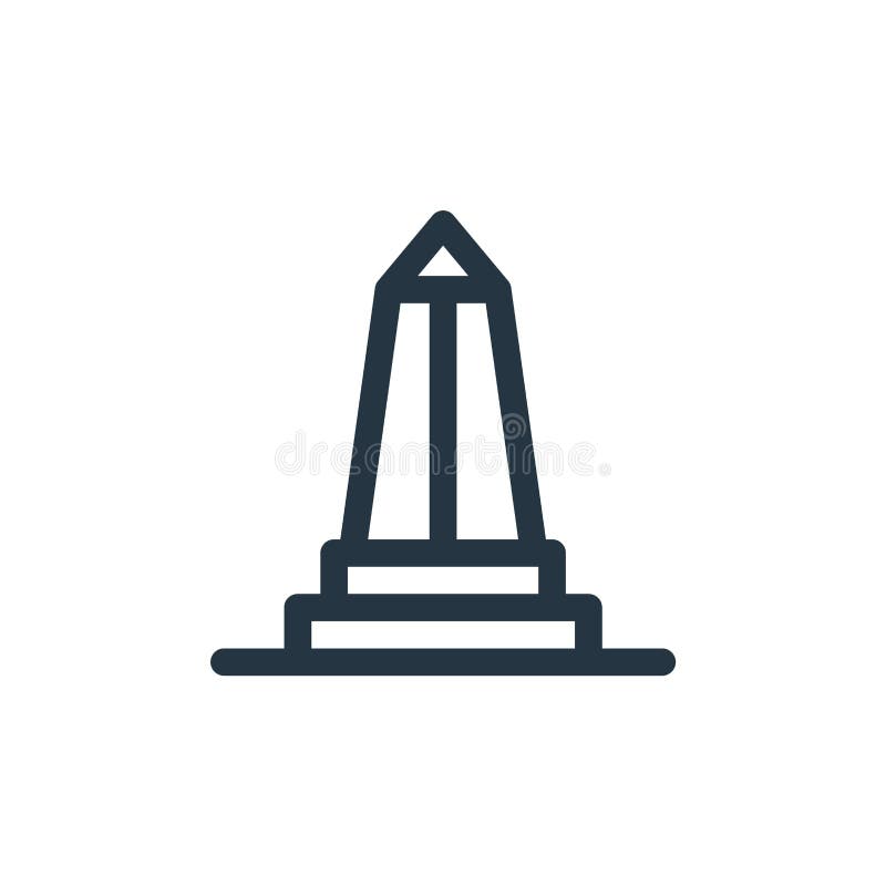 Obelisk Vector Icon in 6 Different Modern Styles. Black, Two Colored Obelisk Icons Designed in ...