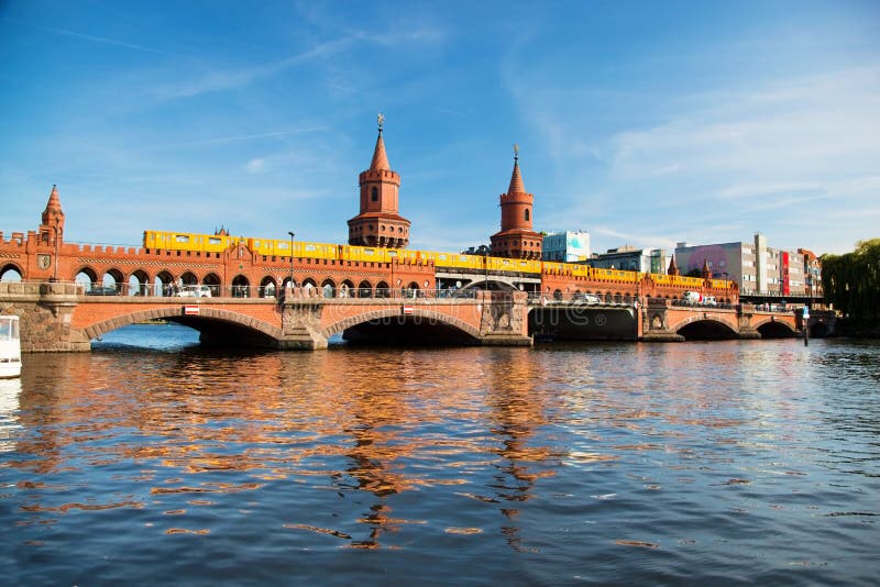 The Oberbaum Bridge in Berlin, Germany Stock Image - Image of summer ...