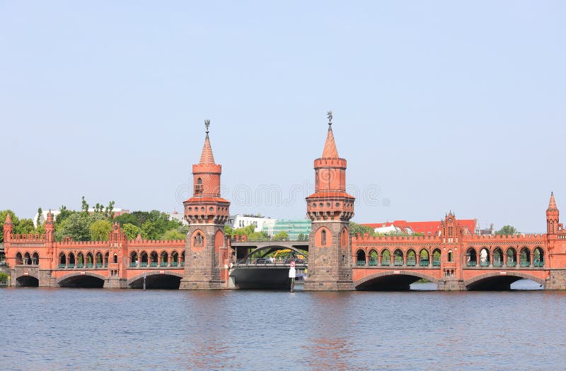 Oberbaum Bridge Historical Architecture Berlin Germany Stock Image ...