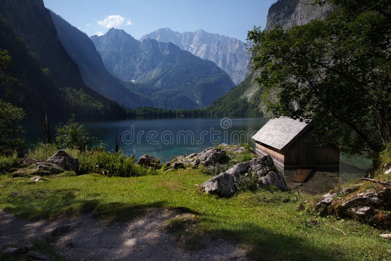 Obersee stock image. Image of shore, alps, calm, koenigssee - 27909385