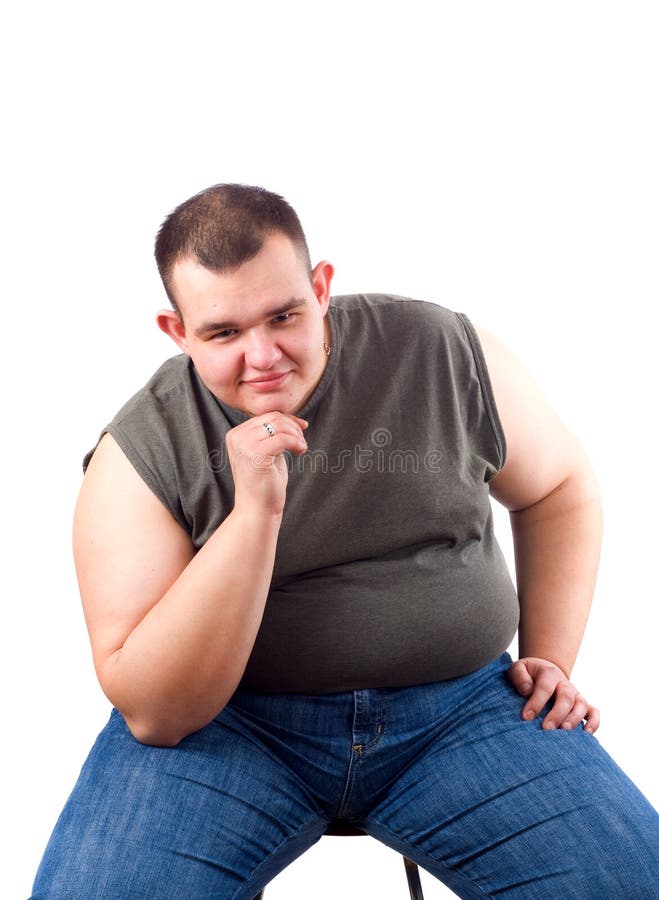 Obese man stock photo. Image of head, powerful, calm, healthy - 5422686